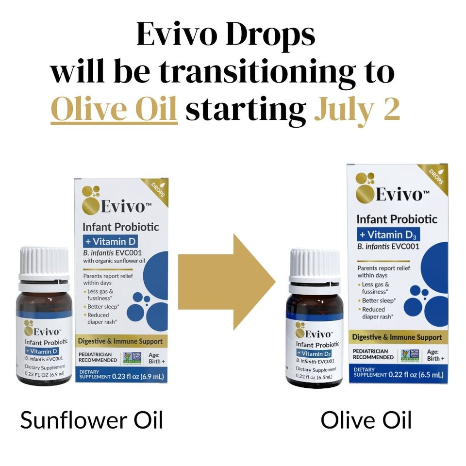 Evivo Probiotic Drops + Vitamin D